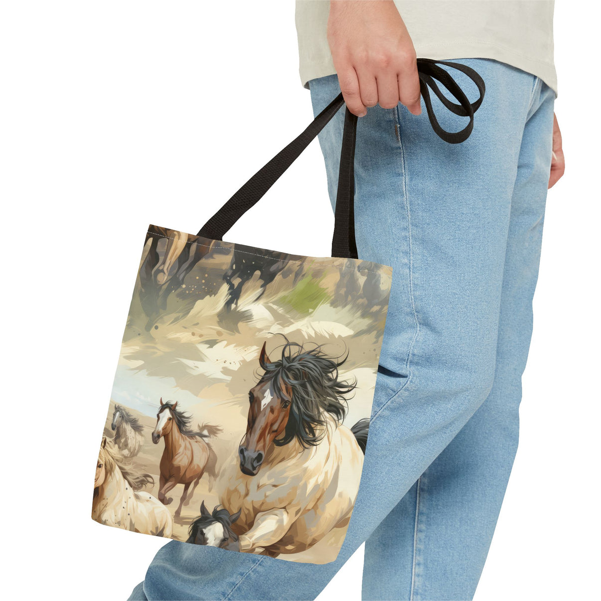 Mustang Tote Bag (AOP) – TexasDiamondDFarms